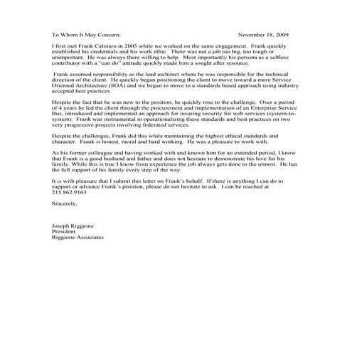 Recommendation Letter-Joe | PDF