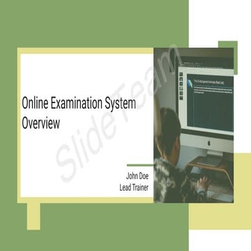 Presentation on Online examination system project | PDF