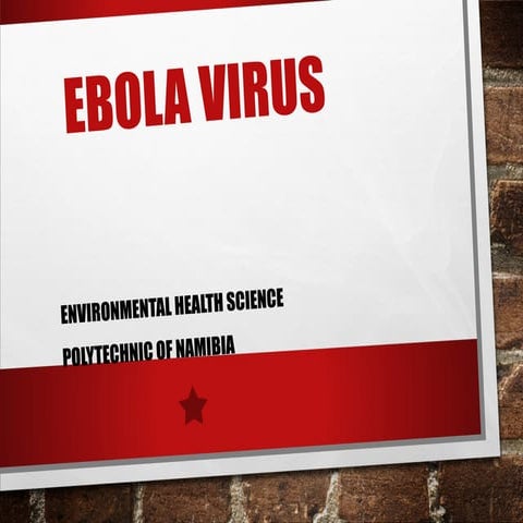 Ebola virus | PPTX