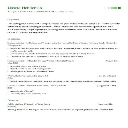 Lh Resume | DOCX | Education