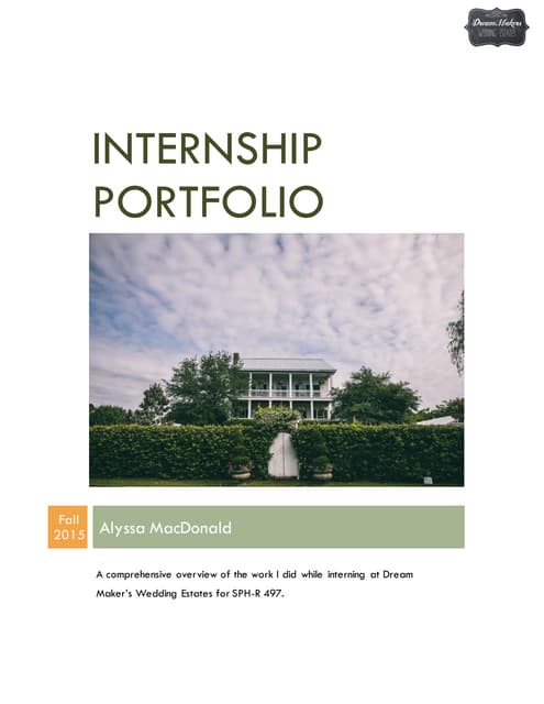 Qinnan's internship portfolio | PPT