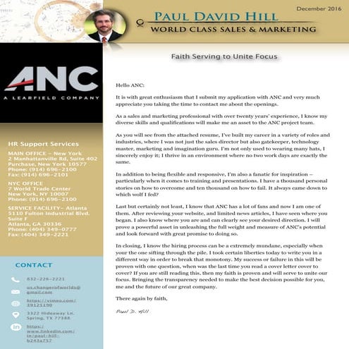 AEOE Resume ANC | PDF