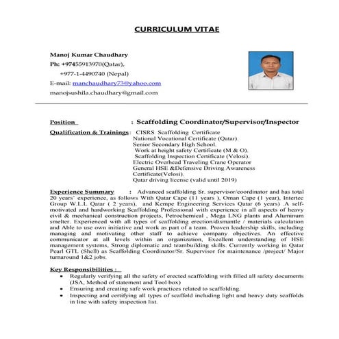 manoj CV | DOC