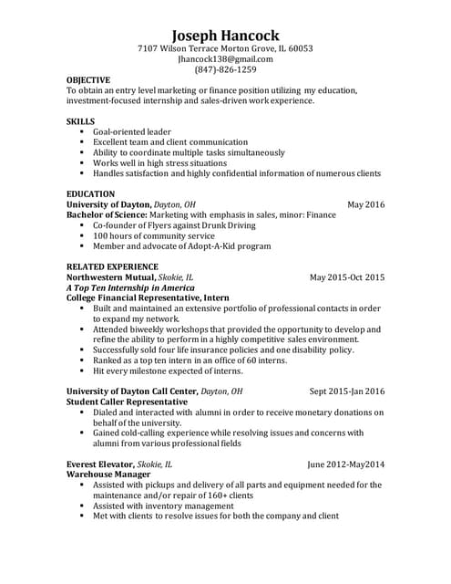 Business Cover Letter:Personal Statement | PDF