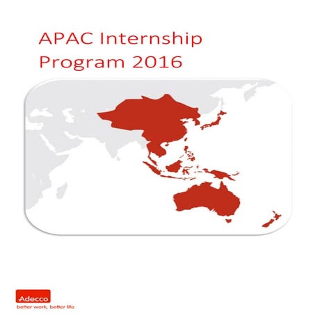 APAC Internship Program 2016 | PDF