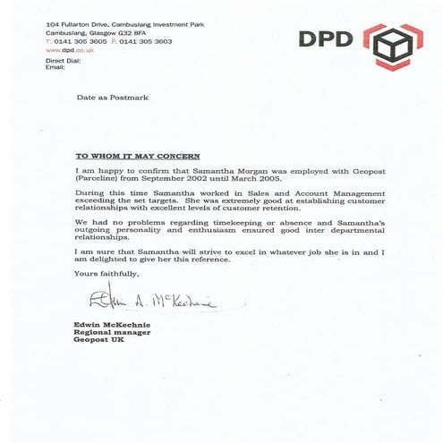 Sam DPD Edwin Reference | PDF