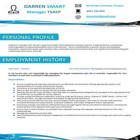 Resume for Mario Rico nci | DOC