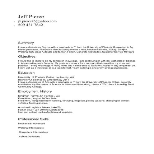 Jeff Pierce resume-2 | PDF