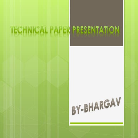 TECHNICAL PAPER PRESENTATION copy | PPT