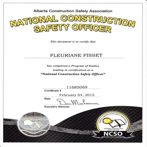 NCSO certificate | PDF
