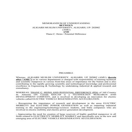 #68 Draft MOU AMU University and Thane C. Heins - Potential Difference.pdf