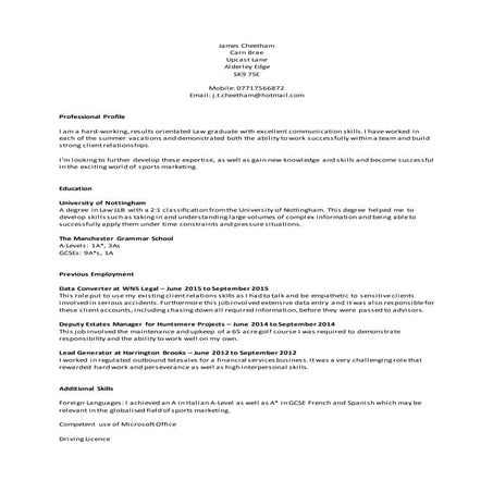 James Cheetham CV | DOCX