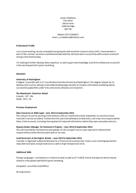 Kieran Ball CV edited | PDF
