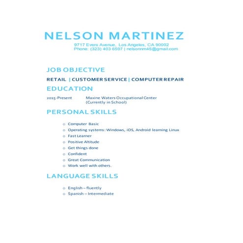 My Resume | DOCX