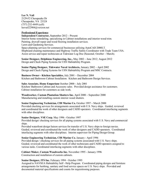Mikes Resume Updated 12 2016 Perfect | DOCX