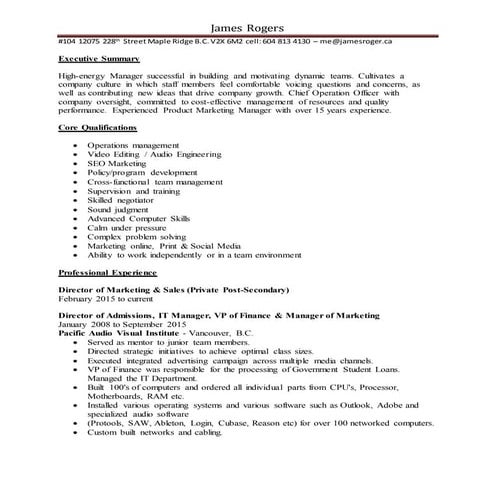 EricDowningResume2015 | PDF