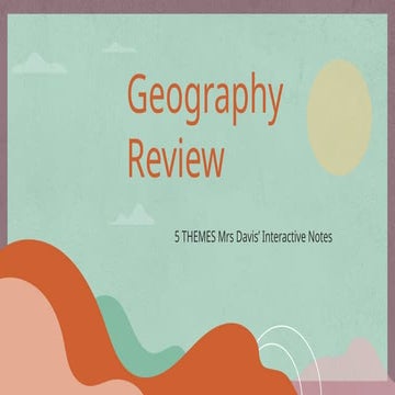 Themes of Geography Interactive Introduction or Review | PPTX