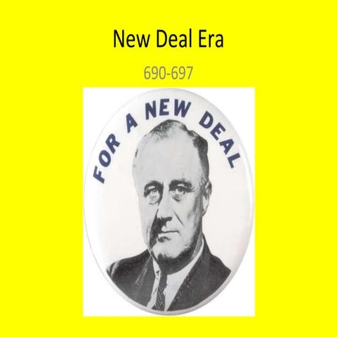 The New Deal Era | PPT