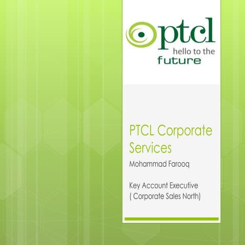 PTCL Corporate product portfolio | PPTX