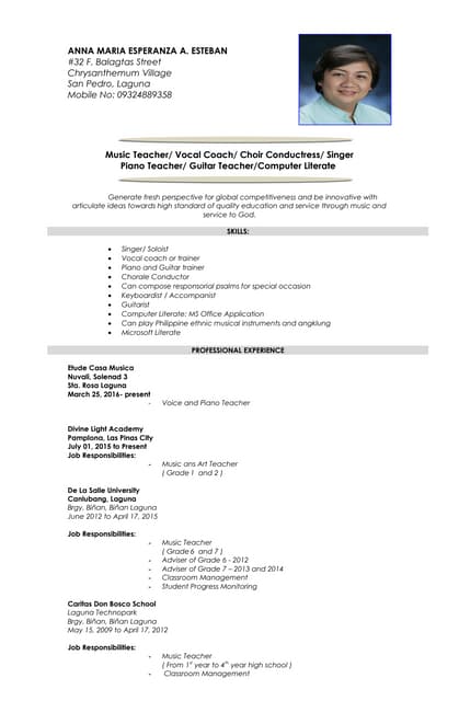 Resume_LBSL_2016 | PDF