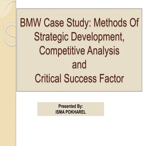 BMW Case Study | PPT
