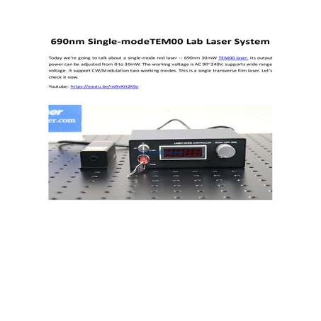 638nm 15W Red Semiconductor Laser Strong Laser Beam | DOC