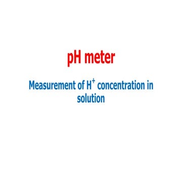 Comprehensive Guide on pH Meter – Principle, Types, Diagram & Uses | PDF