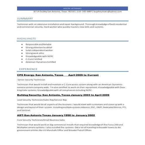 Jimmy Alexander Resume 1 | PDF