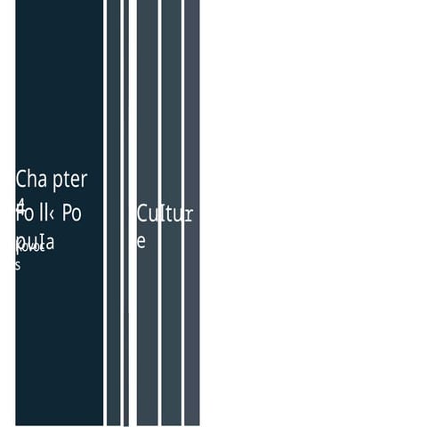 The Cultural Landscape - Chapter 4: Folk and Popular Culture | PPT