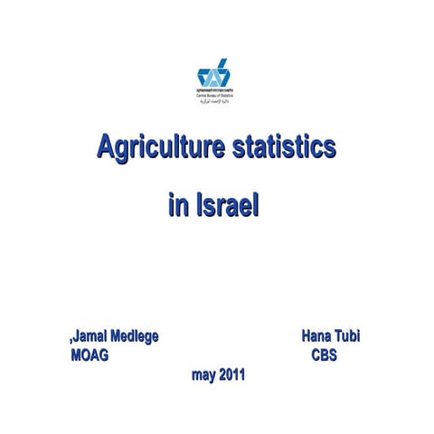 Importance of Agricultural Statistics in Israel | PPT