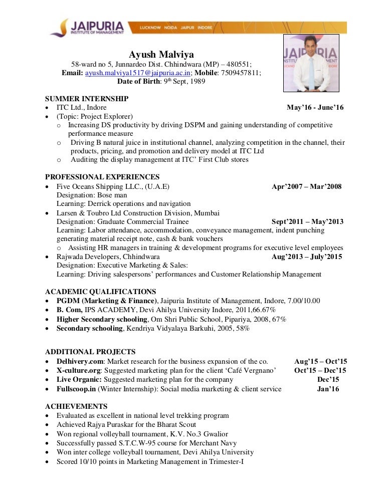 Cv Ayush Malviya 