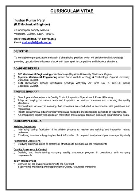 RESUME OF QAQC INSPECTOR COATING/PAINTING AND INSULATION | PDF