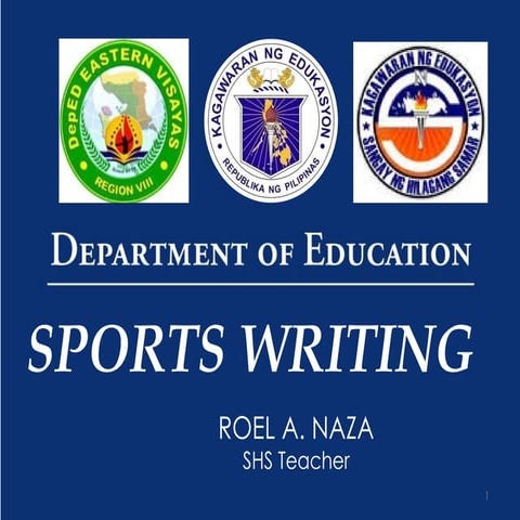 SPORTS WRITING Lesson and Activities for Campus Journalism | PPTX