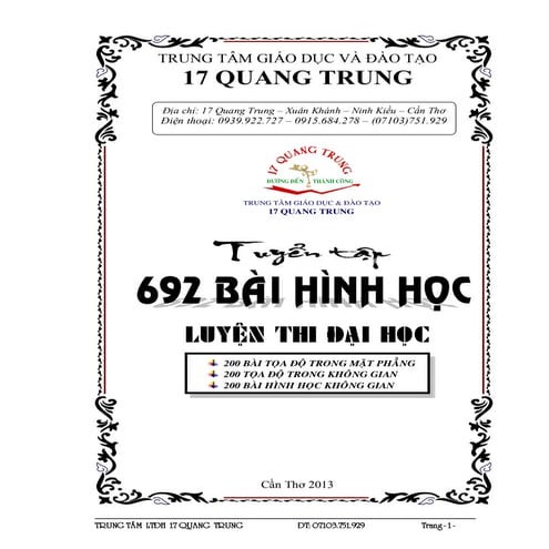 692 bai hinh ltdh 17 quang trung | PDF
