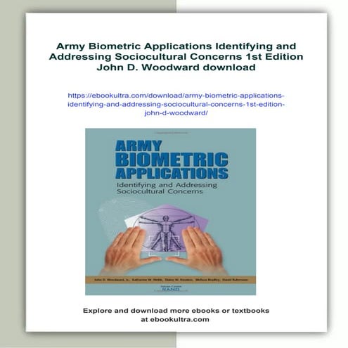 Army Biometric Applications Identifying and Addressing Sociocultural ...