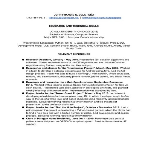 Resume | PDF