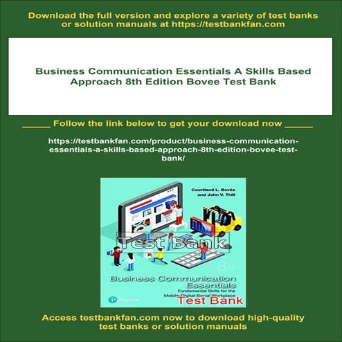 Business Communication Essentials A Skills Based Approach 8th Edition ...