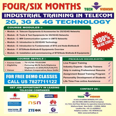 industrial training telecom | PDF