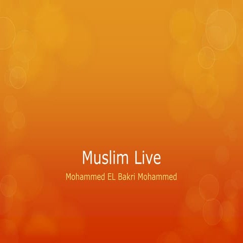 Muslim Live english | PPT