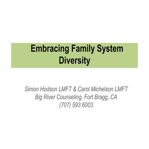 Embracing Family Diversity 2014 | PPT