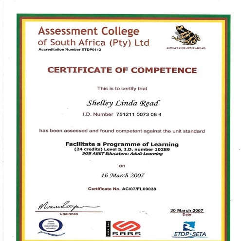 ABET certificate | PDF