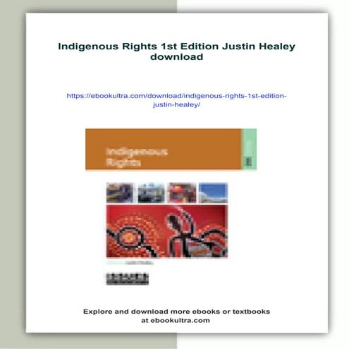 Indigenous Rights 1st Edition Justin Healey | PDF