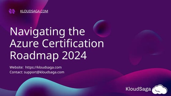Azure Roadmap 2024 | Azure Learning Path 2024 | Azure Career Guide 2024 | Simplilearn | PPT