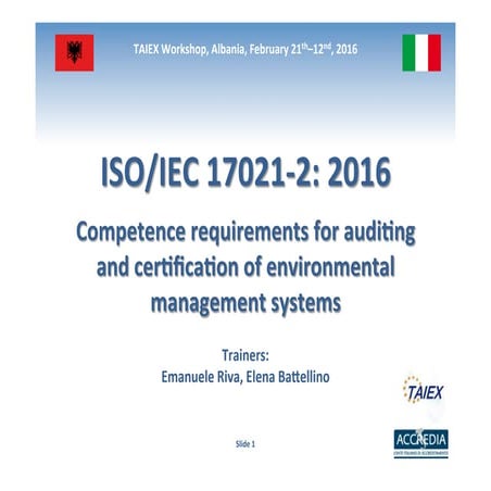 ISO IEC 17021-2 Requirements for bodies providing audit and ...