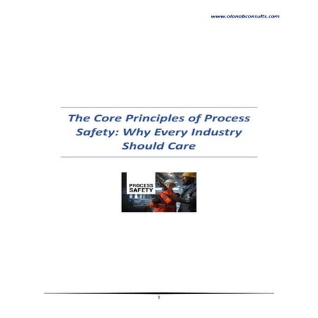 Core Principles of Process Safety: Essential for All Industries | PDF