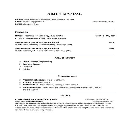 ARJUN_MANDAL_CS | PDF