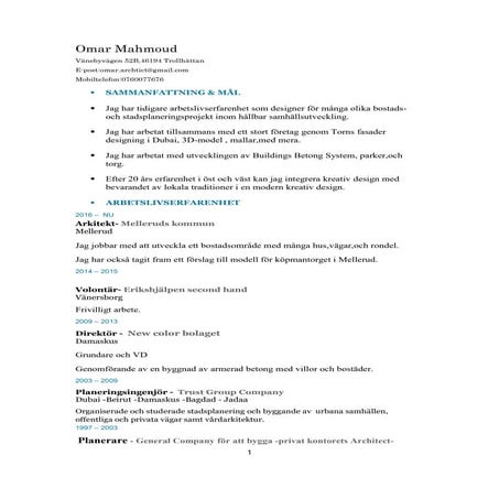 Omar cv | PDF