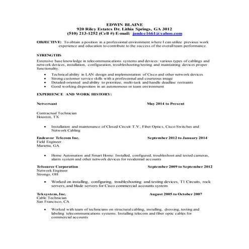 Walter A. Resume | DOCX