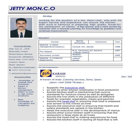 jetty cv | DOCX