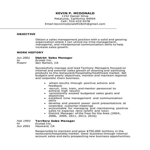 Kevin McDonald Resume | PDF